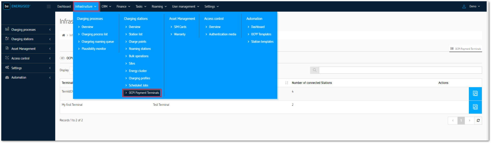 be.ENERGISED COMMUNITY payment terminal: Step by Step