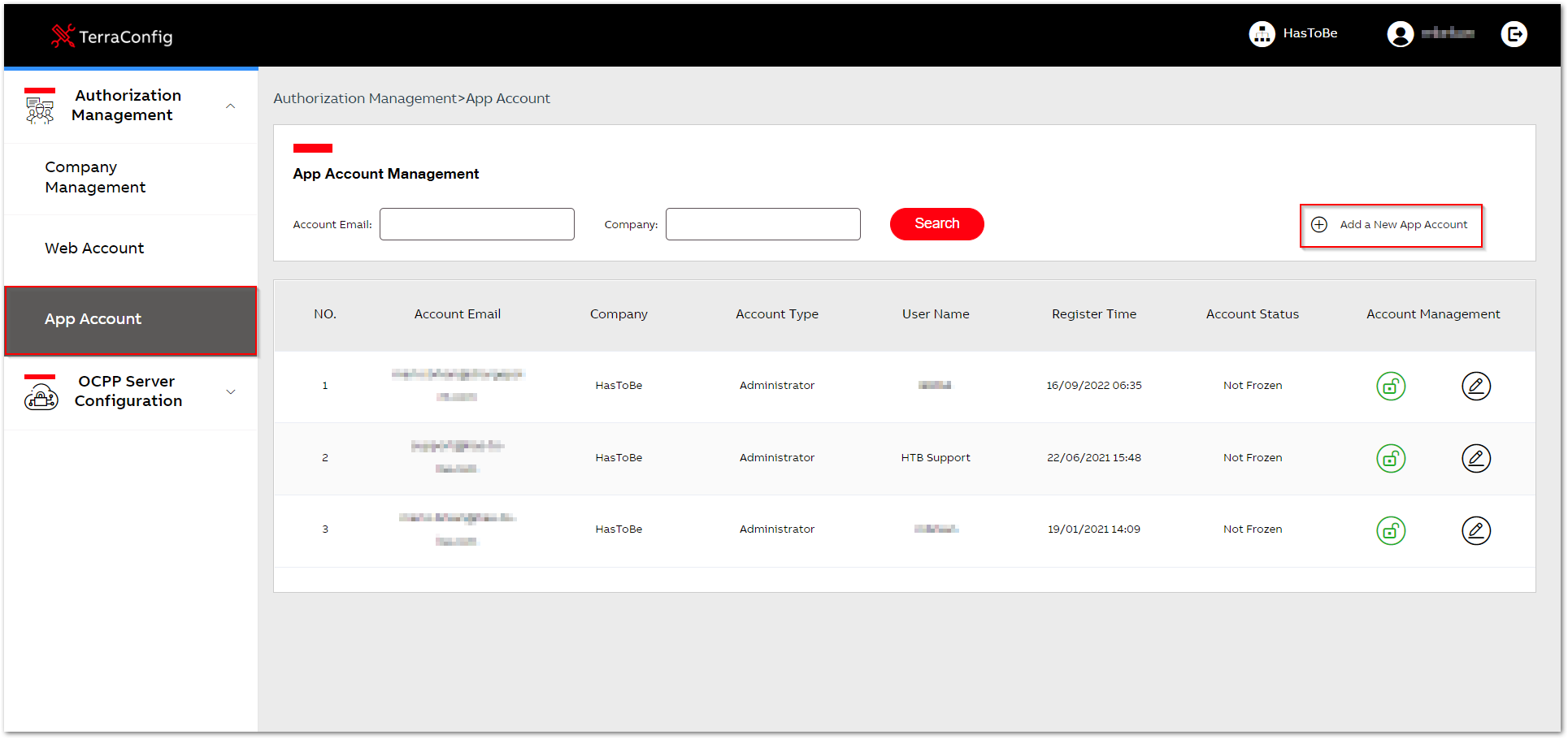 ABB Ladestation OCPP Konfiguration